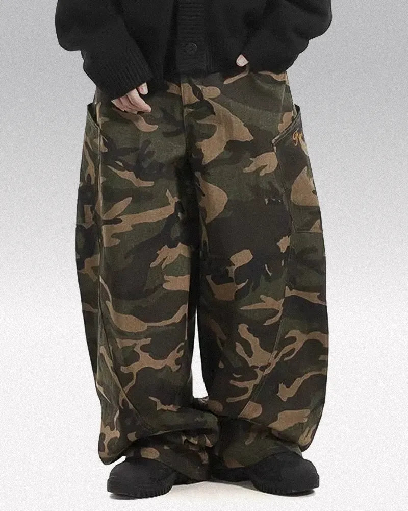 Baggy camo pants "Kogane"
