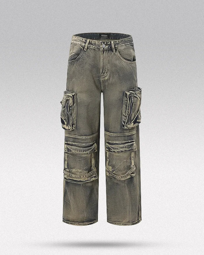 Baggy jeans men y2k "Chinaka" - TECHWEAR STORM™
