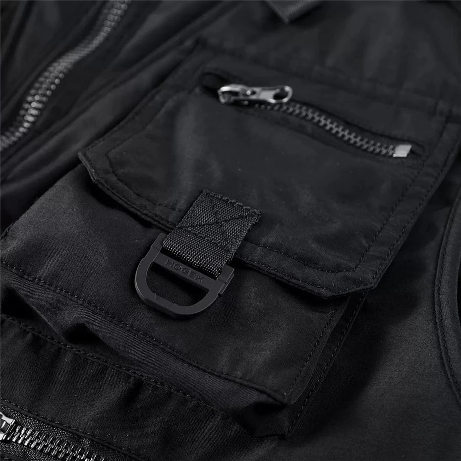 Black Bomber Jacket "Morichi" - TECHWEAR STORM™