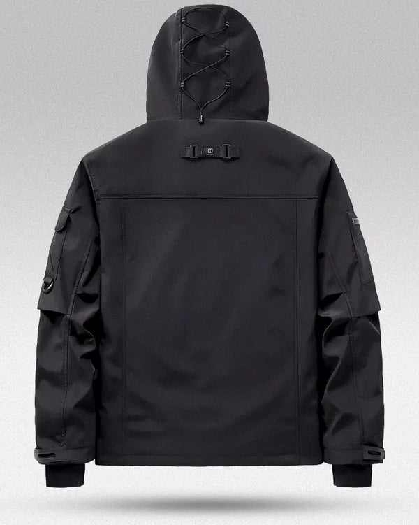 Black tactical jacket "Abira" - TECHWEAR STORM™