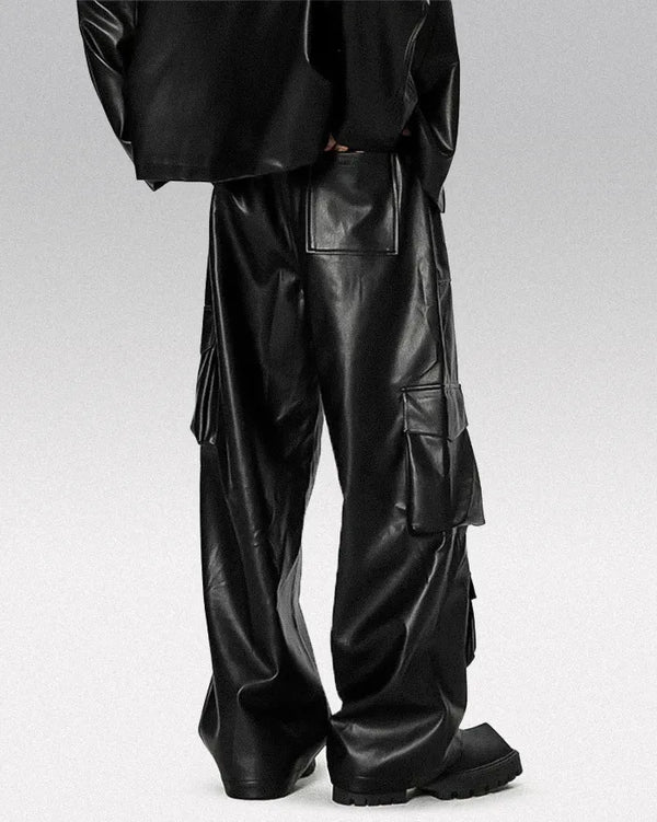 Men's pu leather pants "Kihara" - TECHWEAR STORM™