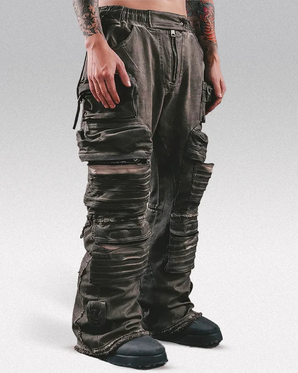 Post-apocalyptic cargo pants "Hakofu" - TECHWEAR STORM™