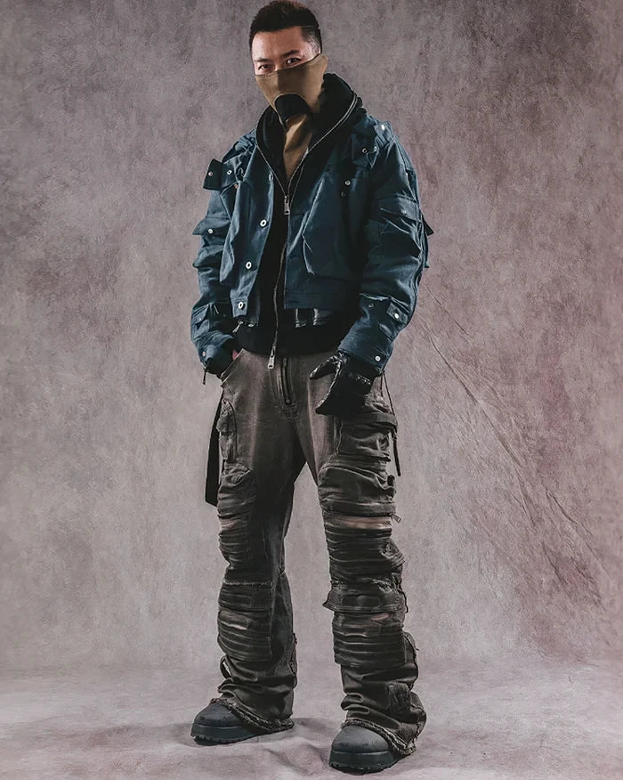 Post-apocalyptic cargo pants "Hakofu" - TECHWEAR STORM™
