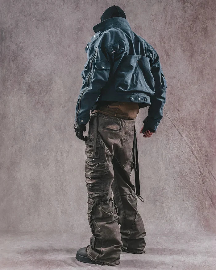 Post-apocalyptic cargo pants "Hakofu" - TECHWEAR STORM™
