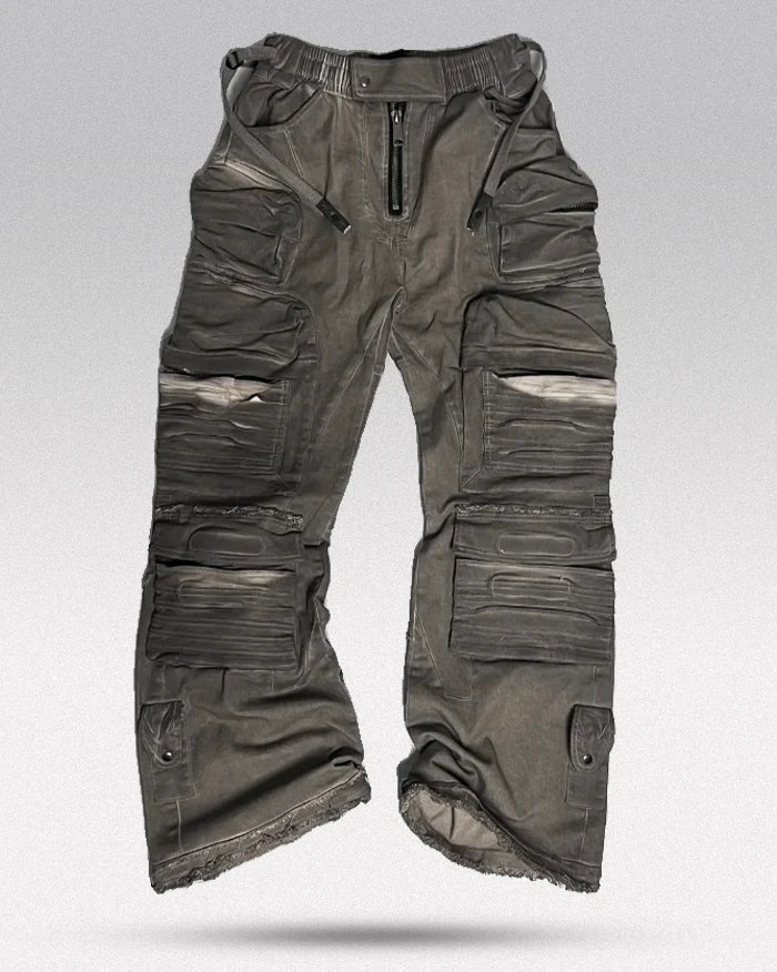 Post-apocalyptic cargo pants "Hakofu" - TECHWEAR STORM™