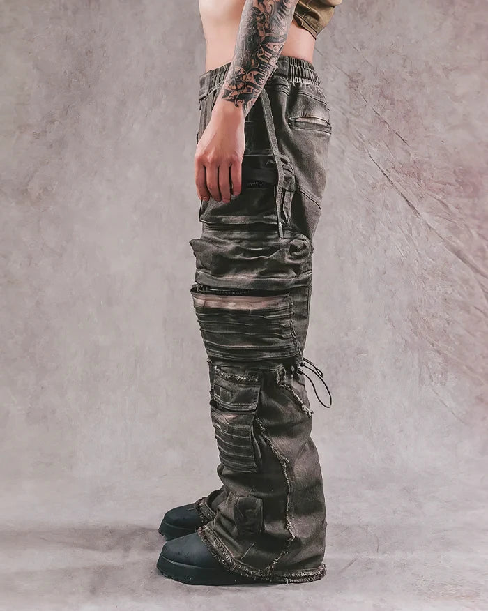 Post-apocalyptic cargo pants "Hakofu" - TECHWEAR STORM™