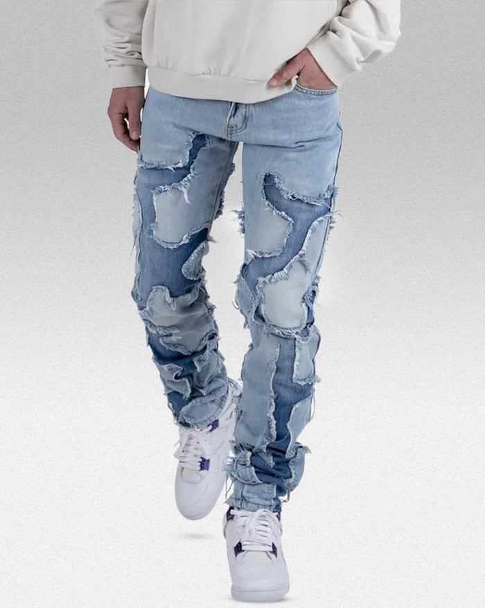 Y2k patchwork jeans "Rugawa" - TECHWEAR STORM™