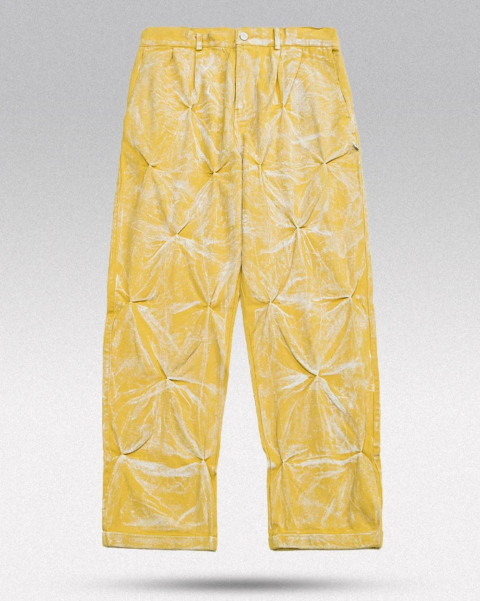 Yellow Baggy Jeans "Teyaba" - TECHWEAR STORM™